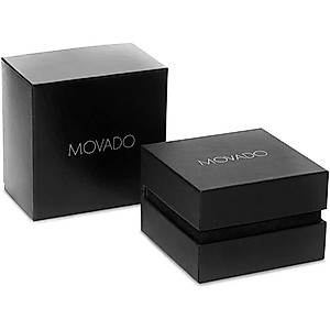 Movado Men's BOLD Thin Stainless Steel Watch with a Printed Index Dial, Silver (Model 3600260)