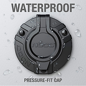 NOCO GCP1EX 15A AC Port Plug, 125V Power Inlet Socket, and Waterproof Electrical Outlet Receptacle with 12-Foot Integrated Outdoor Extension Cord