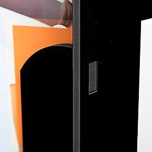DOEWORKS 3 Tier 360 Heavy Duty Rotation Display Bookcase, Rotating Stackable Bookshelf Organizer Storage Display Rack for Home Office, Black