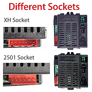 12 Volt Weelye RX18,RX43,RX23 CE 2.4G Bluetooth Receiver Control Box Conversion Kit for Power Wheels Ride on Car,Wellye Remote Speed Controller Kit Transmitter Circuit Board for Kids Replacement Parts