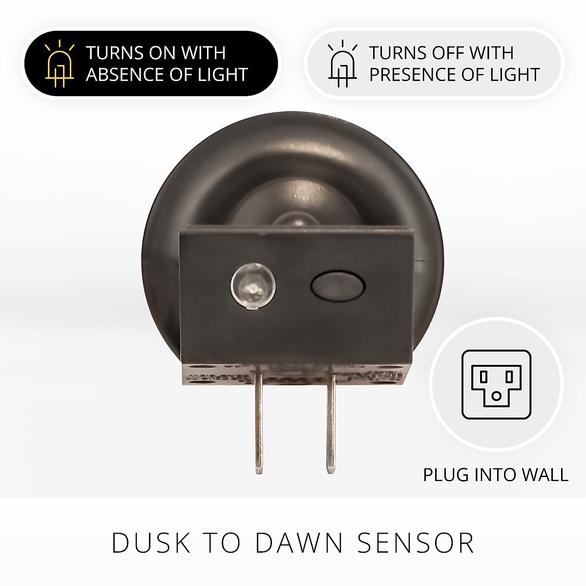 Luminara Flameless Candle Nightlight - Patented Flickering Real-Flame Effect Technology Mimics Real Candle - Plugs into Outlet - Dusk to Dawn Sensor Auto Switch On/Off - Safe for Families Kids Pets