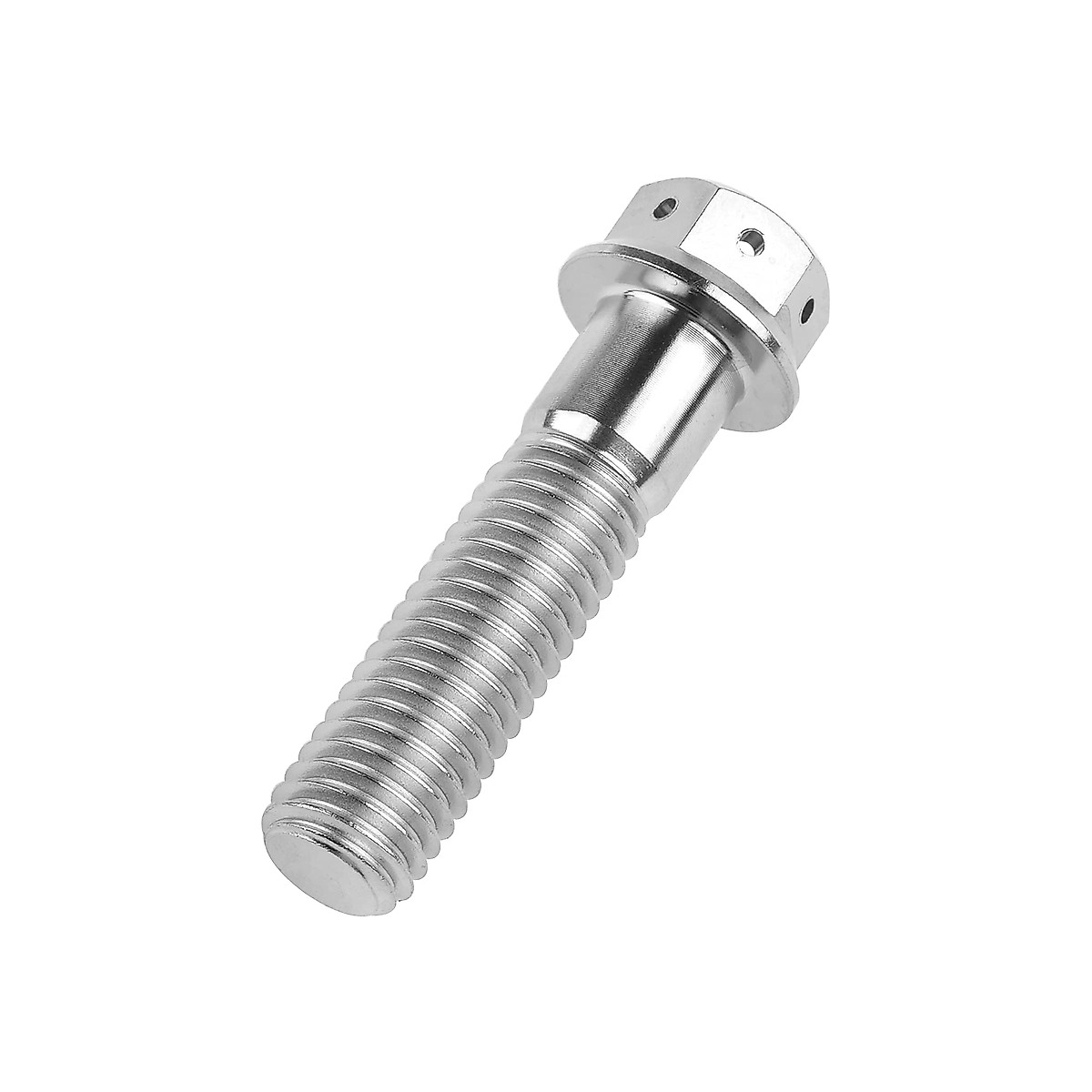 Wanyifa Titanium Flange Hex Head Bolt M8 15 20 25 30 35 40 45 50 55 60mm Screws Pack of 4 (M8x40mm, Silver)