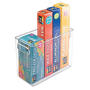 iDesign Extra Large, InterDesign Refrigerator, Freezer and Pantry Storage Container – Food Organizer Bin for Kitchen, Clear