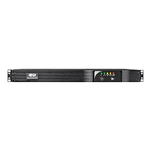Tripp Lite 500VA Smart UPS Back Up, 300W Line-Interactive, 1U Rackmount, Network Card Options, USB, DB9 Serial, 2 & 3 Year Warranties, $250,000 Insurance (SMART500RT1U)