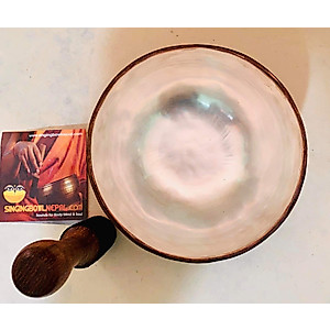 Sacral Chakra and the Sexual Chakra D Note Auntic Hand Hammered Tibetan Meditation Singing Bowl 6.5 Inches - Yoga Old Bowl By Singing Nepal
