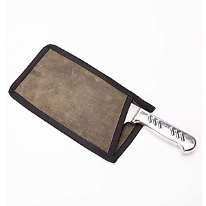 Meat Cleaver Knife Sheath,Butcher Chef Knife Edge Guard,Durable Wide Knives Blade Edge Protectors,Waxed Canvas Chef Knife Case, Heavy Duty Chef Knife Cover-Knives Not Included