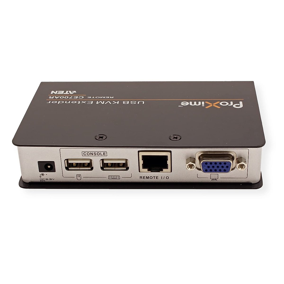 ATEN CE700A Console Extender USB VGA KVM Extender CAT5 up to 500ft - Built in ESD - Includes 2x Power Adapters for Local and Remote Unit, KVM Cables and Rack Mount kit