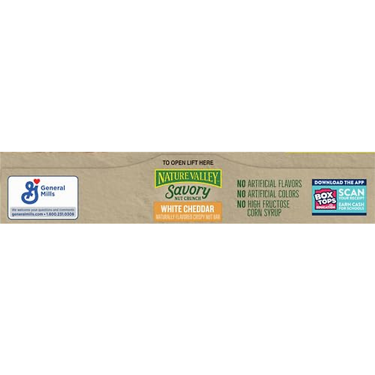 Nature Valley Savory Nut Crunch Bars, White Cheddar, 0.89 oz, 5 bars