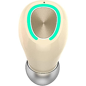 VINAU 1 Pc Wireless Bluetooth 5.3 Earphones Single Ear Stereo Sound in-Ear Earbuds with Mic Mini Handsfree Sport Headphone Compatible iOS & Android