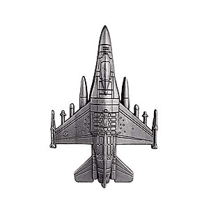 US Air Force F-16 Fighting Falcon Challenge Coin Military Aircraft Shaped Airman Gift