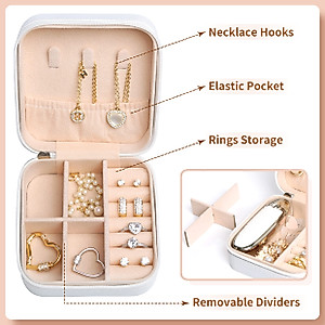 Pandasch Christmas Gifts for Sister - Portable Jewelry Box Gifts for Sister from Sister Brother - Big Little Sister Gifts Ideas Unique - Birthday, Christmas, Valentines or Rakhi Gifts for Sister