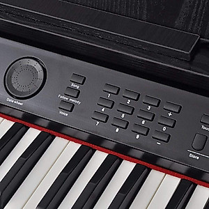 vidaXL 88-Key Digital Piano w/Pedals Black Melamine Board Keyboard Music