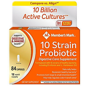 Member's Mark 5x Probiotic Digestive Care Supplement - 2/42ct. Bottles