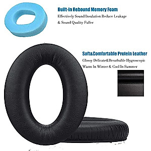 JULONGCR A20 Ear Cushion Replacement Ear Pads A10 Earpads Aviation Headset Cover Headband OEM Compatible with Bose A20/A10 Aviation Headset X. (Black)