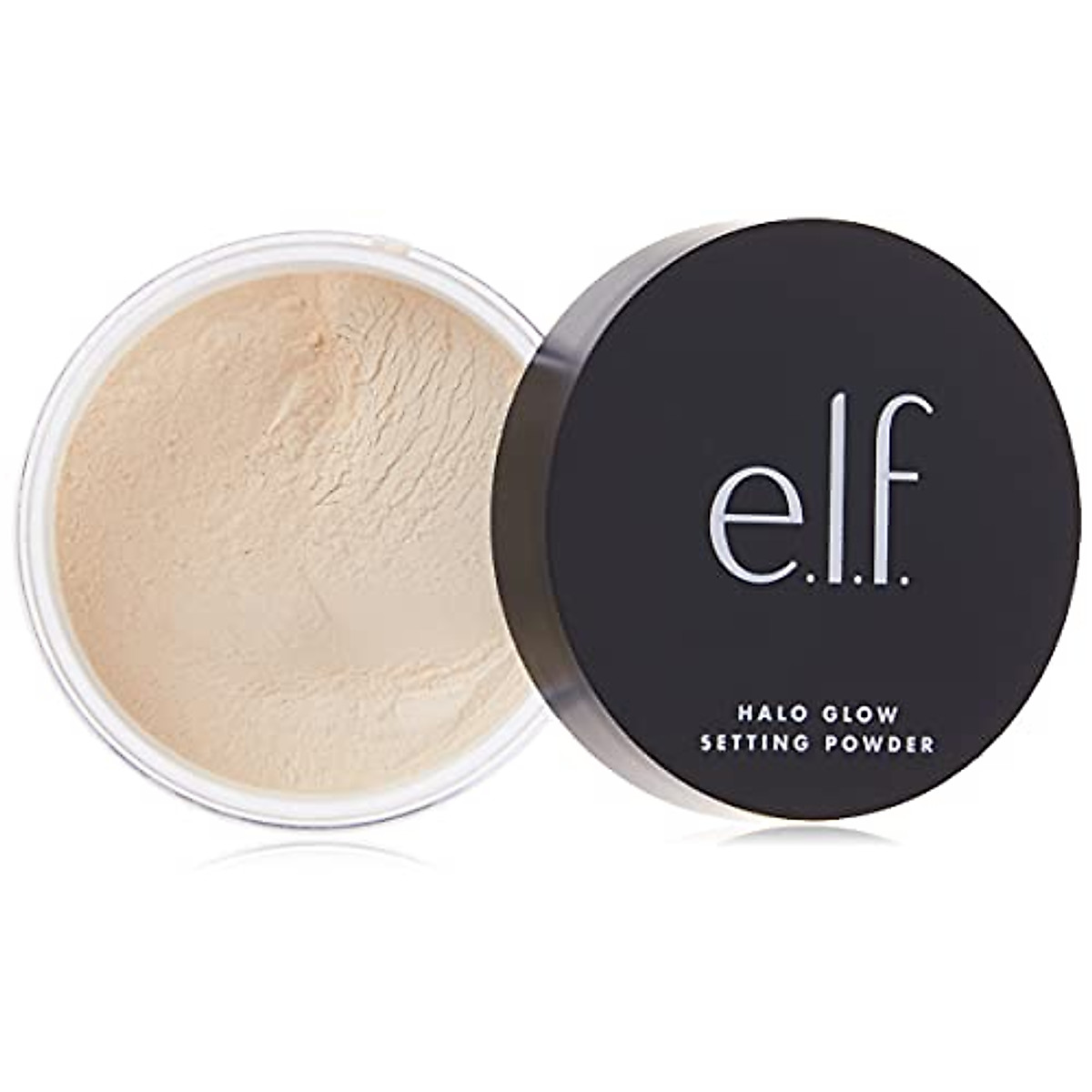 e.l.f, Halo Glow Setting Powder, Silky, Weightless, Blurring, Smooths, Minimizes Pores and Fine Lines, Creates Soft Focus Effect, Light, Semi-Matte Finish, 0.24 Oz
