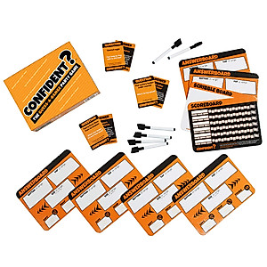 CONFIDENT? Board Game | Great Group Party Game for Family Game Night | Trivia with a Twist for Adults, Kids & Teens | Ages 8+ | 2-30 Players | Average Playtime 30 Minutes | Made by Confident Games