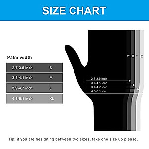 FINITEX - Black Nitrile Disposable Gloves, 5mil, Powder-free, Medical Exam Gloves Latex-Free 100 PCS For Examination Home Cleaning Food Gloves (Medium)