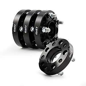 Orion Motor Tech 5x4.5 Hubcentric Wheel Spacers 1 inch 70.5mm Bore with M14x1.5 Studs Compatible with 2015-2022 Ford Mustang EcoBoost 2020-2022 Explorer, 25mm Hub 5x114.3 Wheel Spacer Kit, Set of 4
