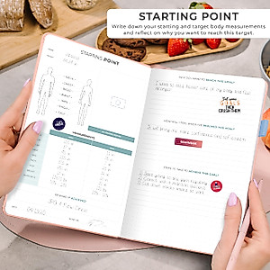 Clever Fox Weekly Meal Planner - Weekly & Daily Meal Prep Journal with Shopping and Grocery Lists for Menu Planning, Healthy Diet & Weight Loss Tracking, Lasts 1 Year, Undated, A5 - Light Pink