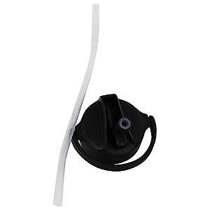 Lifefactory BPA-Free Pivot Straw Cap for 12-Ounce, 16-Ounce, and 22-Ounce Glass Bottles, Onyx