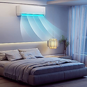 mollie 18,000 BTU Split Air Conditioner, 21.5 SEER, 208/230V Split-System AC w/Heat Pump, Wifi Remote Control, Washable Filter, Installation Kit, Cools Up to 1000 Sq. Ft.