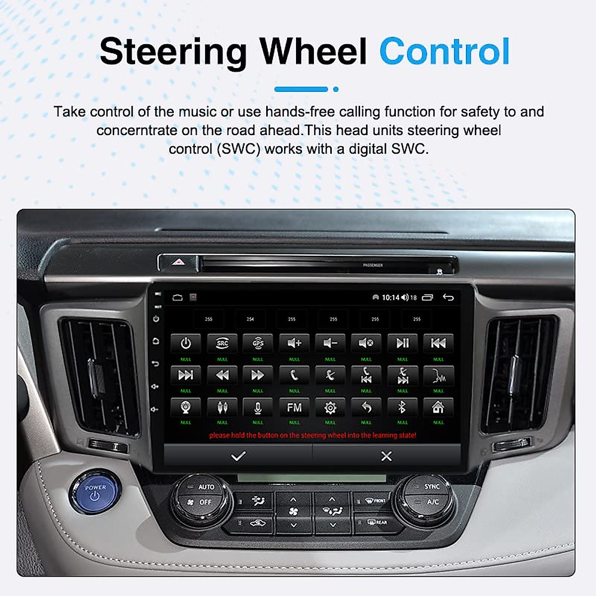 Car Radio Stereo for Toyota RAV4 2013-2018, Biorunn Android 11 10.1 Inch Octa Core Car GPS Navi Wireless Carplay Android Auto Head Unit IPS Touchscreen BT FM AM RDS DSP, 4GB RAM 64GB ROM