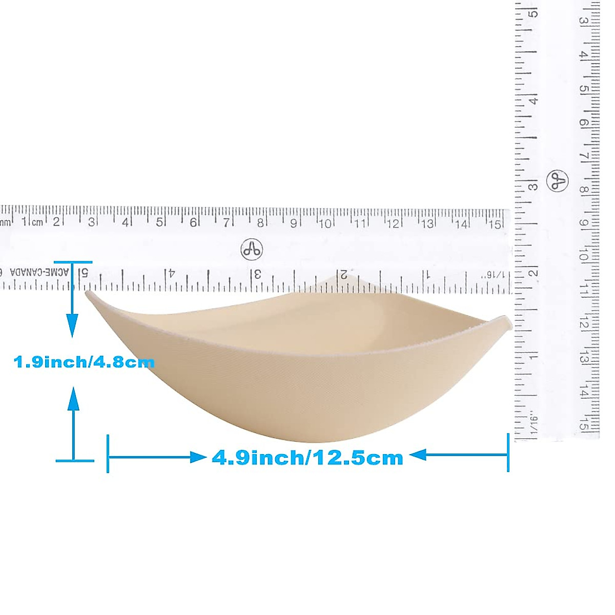 Hicdaw 8 Pairs Bra Pads Inserts Bra Cups Insert Sports Bra Pad Insert Sew in Bra Cups for Women