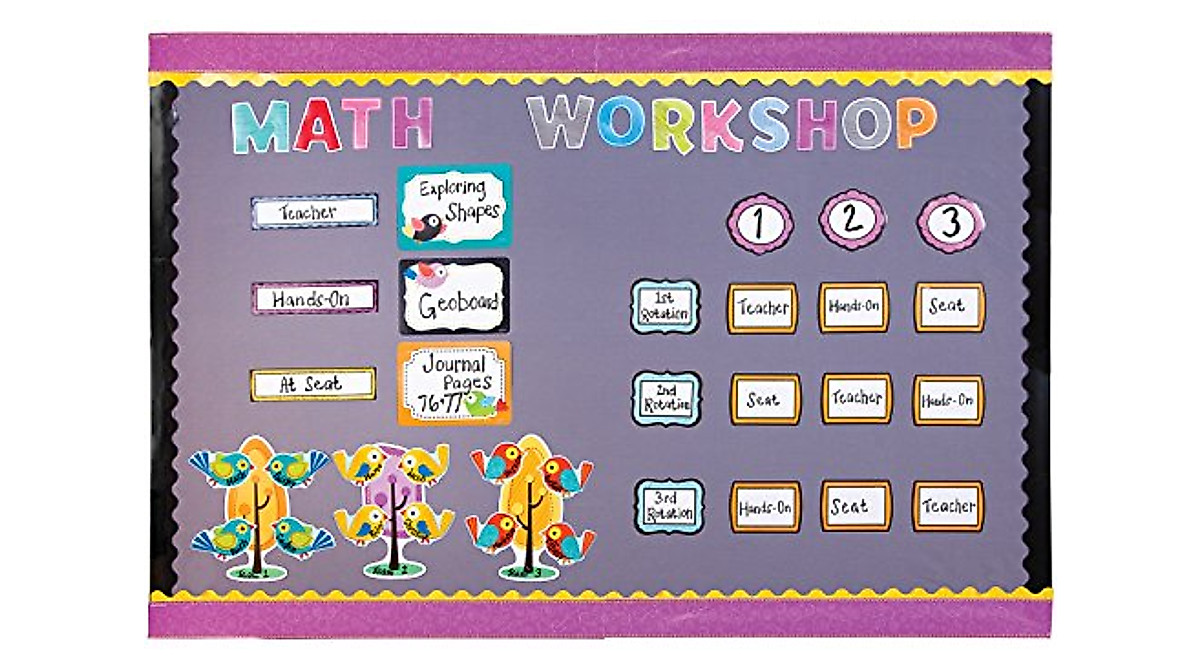 Colorful Chalkboard Cut-Outs for Classroom Décor