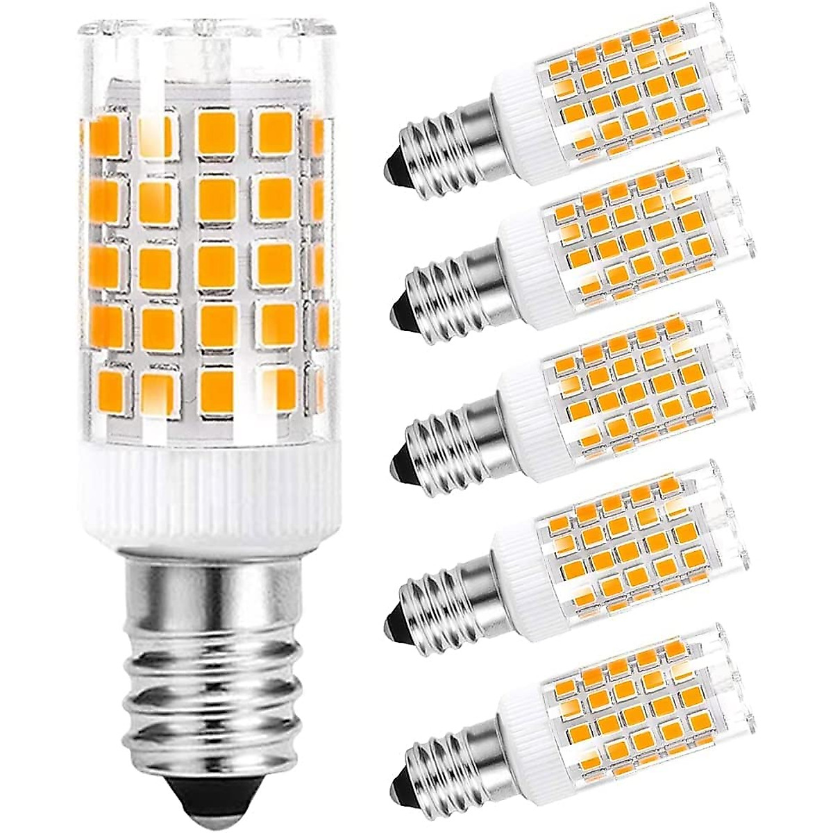 SSXBF E14 LED Light Bulbs, E14 European Base Bulb, 4W Equivalent 40W Incandescent Bulb, Warm White 3000K, 350LM,5-Pack