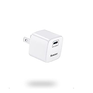 20W USB-C Power Adapter, Huntkey 20 Watt USB C Charger Block Compatible for iPhone 13/13 Mini/13 Pro/13 Pro Max/12/12 Pro Max/SE/11, Pixel, Galaxy S20 S10 S9, iPad Mini/Pro