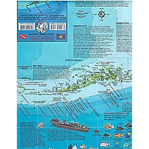 Florida Keys Dive Map Waterproof Map by Frank Nielsen