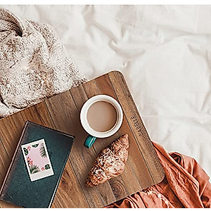 SIABELLE® Sofa Arm Tray, Flexible Couch Arm Tray Table, Foldable Cup Holder for Armrest, Portable Couch Tray for Drinks, Snacks, Phone, TV Remote - (17.4” x 12”)