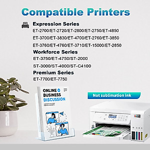 ET-4760 Ink for Epson 502 Compatible Ink Refill Bottle Replacement for Epson 502 T502 Refill Ink use for ET-4750 ET-2850 ET-3850 ET-2700 ET-2760 ET-4760 ET-3760 ET-3700 ET-3750 Printer (4 Pack)