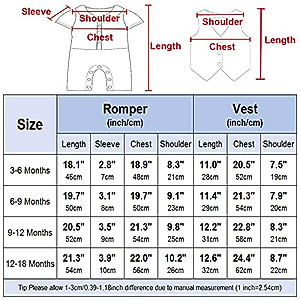 A&J DESIGN Baby Boy Baptism Outfits Christening Suits Infant Suspender Gentleman Wedding Dress Clothes Ivory 6-9 Months