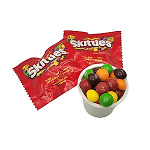 Party-Perfect Mars Candy Variety Pack - 100pcs. of Skittles, Starburst, Twix, 3Musketeers and Snickers Minis - Individually Wrapped Bulk Assortment (2 Pounds)