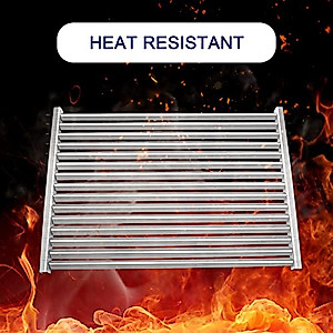 18.75 Inch Stainless Steel Cooking Grill Grate for Weber Genesis II 300 and LX 300 Series, Replacement Parts for Weber 66095 84136;2 Pack