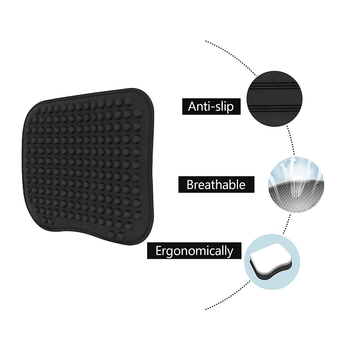 Hikeen Kayak Seat Cushion, Anti Slip Kayak Seat Pad Pressure Relief Kayak Cushion for Outdoor Use