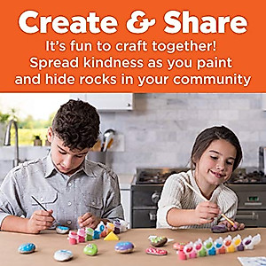 Creativity for Kids Hide & Seek Rock Painting Kit - Arts & Crafts For Kids - Includes Rocks & Waterproof Paint