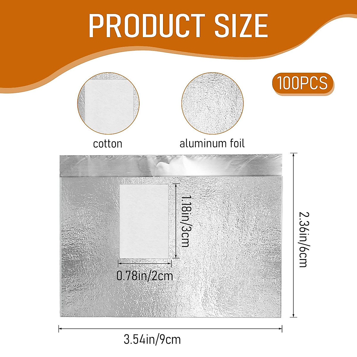 100 Pcs Nail Polish Remover Foil Nail Wraps Soak off Foils Cotton Pads Aluminium with Cuticle Pusher Aluminium Foil Nail Remover with Pre-attached Lint-free Pads100 Pcs Foil Nail Wraps Soak off Foils