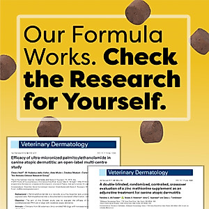 Doc Itchy: Allergy Armor Itch Defense Dog Pet Chews | Clinical-Strength Medical Zinc + P.E.A. | Vit E & Rosemary Extract | Reduce Itch & Pain Suffering | Control Allergy | Food Allergy Safe | 90 count