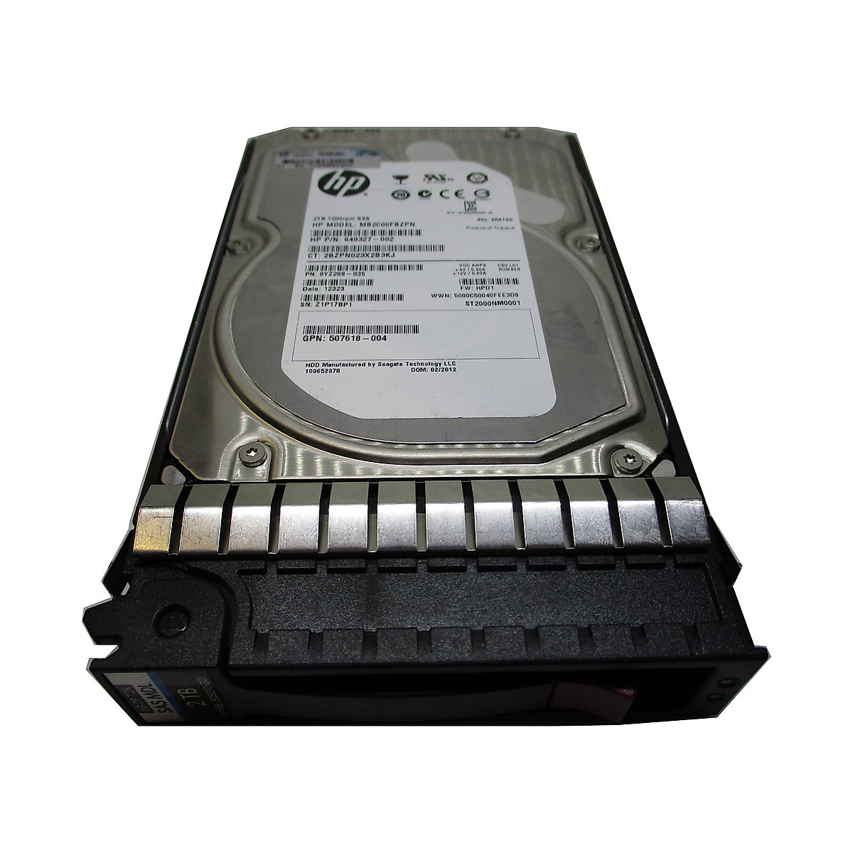 HP 2TB 6G SAS DP 7.2K 3.5 HDD 507616-B21 (Renewed)
