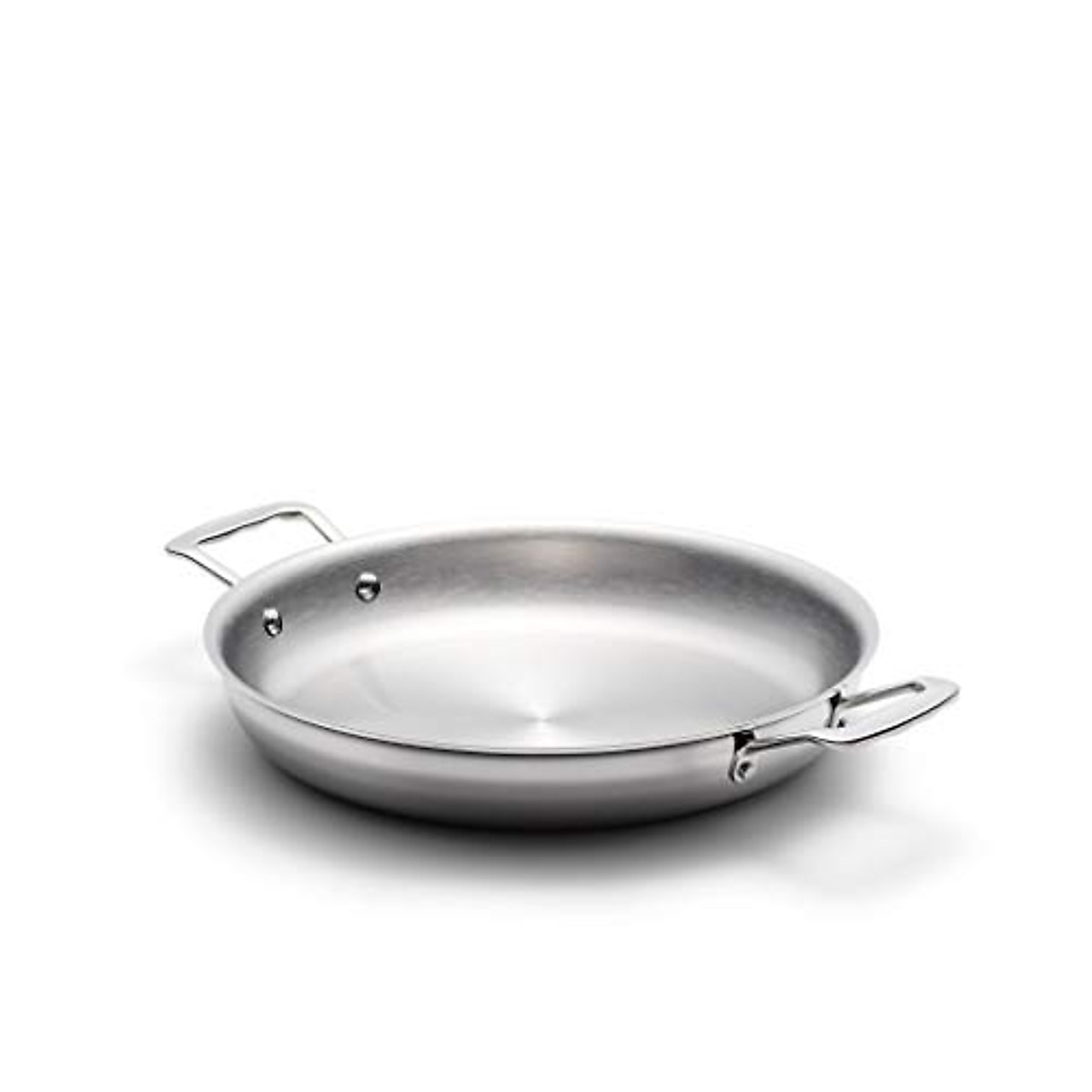 360° Fry Pan 11.5" with Short Handles, Stainless Steel Cookware, Hand Crafted in the United States, Induction Cookware.