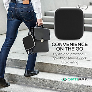 OPTIPAK Multipurpose Purse Pouch | Neoprene Makeup Bag with Zipper Pouch & Carabiner Keychain | Portable Travel Cosmetic Bag, Women’s Travel Makeup Tote (Pack of 1)