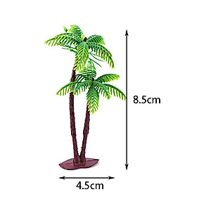 XHBTS 30 Pcs Coconut Palm Model Trees/Cake Topper - Charming Cupcake Topper Scenery Model Scenery Model for Cake Decorations or Building Model Landscape