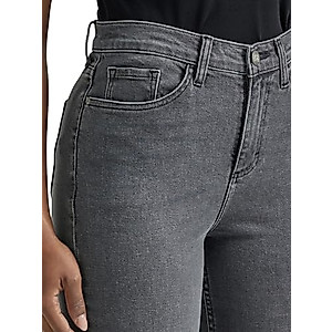 Lee Women's Legendary High Rise Mom Jean, Washed Black, 6