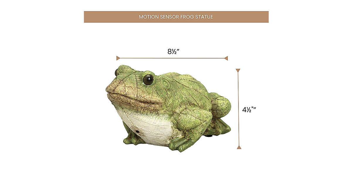 Frog Motion Sensor Statue - Fun Garden Decor