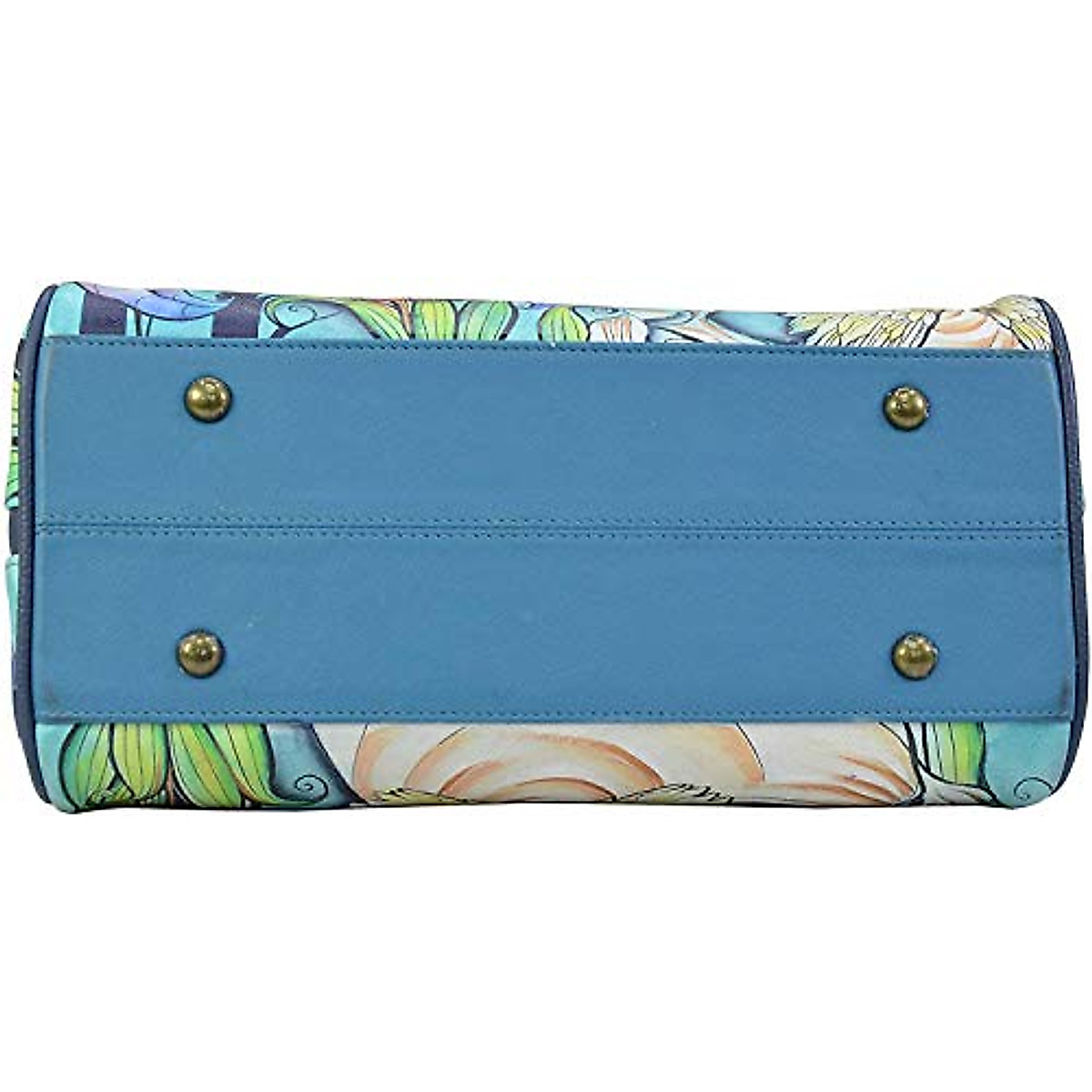 Anuschka Hand Painted Leather Women's Zip Around Classic Satchel - Enchanted Garden