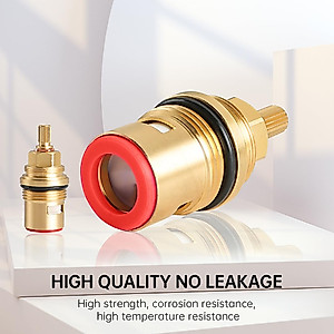 Faucet Cartridge Replacement Compatible with Grohe 45888000, Hot Kitchen Faucet Stem Replacement Part Universal Repair Kit for 3/4in Wall Mount Valves and Roman Tubs (Hot 45888000)