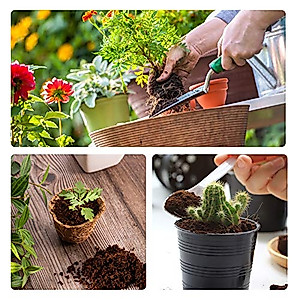 30pcs 40mm Expanding Coir Fiber Potting Soil- Nursery Compressed Organic Plant Soil Easy-to-Store Coco Coir Pellet Fiber Soil Indoor Seed Starters Kit for Window Herb Flower Microgreens Succulent