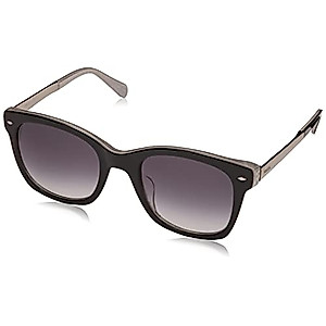 Fossil Women's FOS 2086/S Rectangular Sunglasses, Black White, 51mm, 22mm